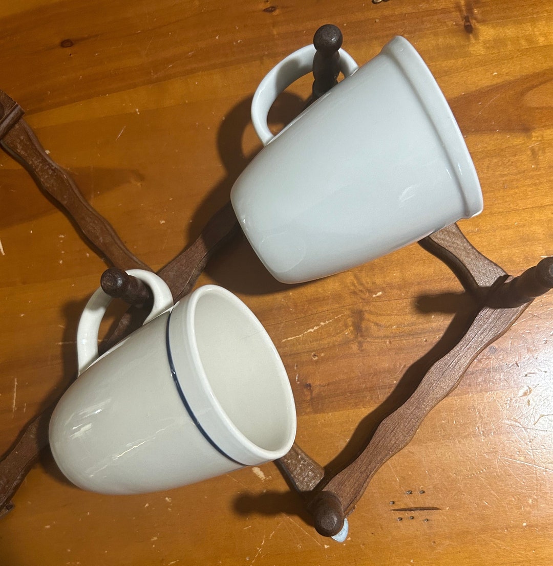 Wooden Accordion Style Cup/mug Holder Hanging for Kitchen Wall. Holds ...