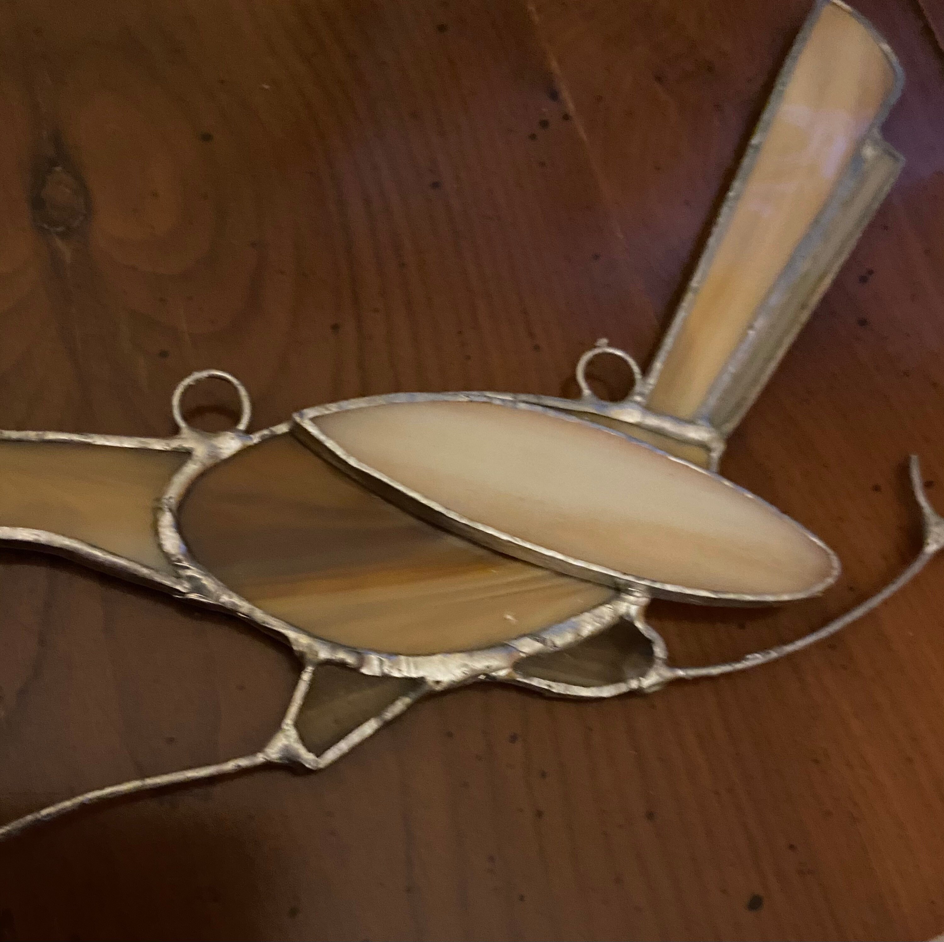 Road runner stained glass vintage suncatcher | Etsy