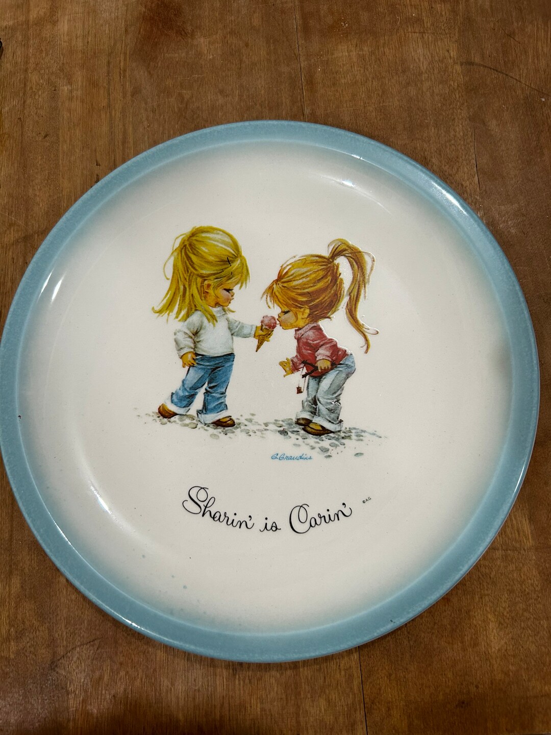 Friendship Plate 1972 Gigi Collectors Edition Plate With Two Little ...