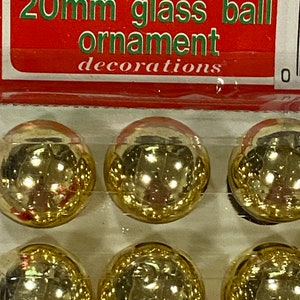 Vintage 12 Tiny Commodore Glass Tree Ornaments Made in Taiwan. Four ...