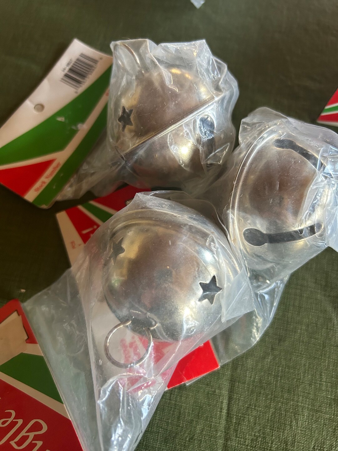 Vintage Silver Metal Bells Still in Packages. the Bell Rings a Nice ...