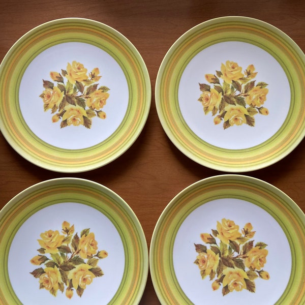 Floral Melamine Plates - Etsy