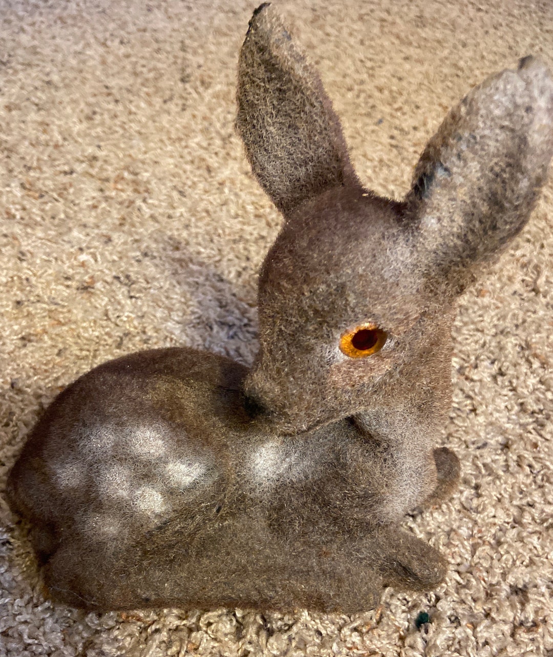 Flocked Vintage Deer/fawn - Etsy