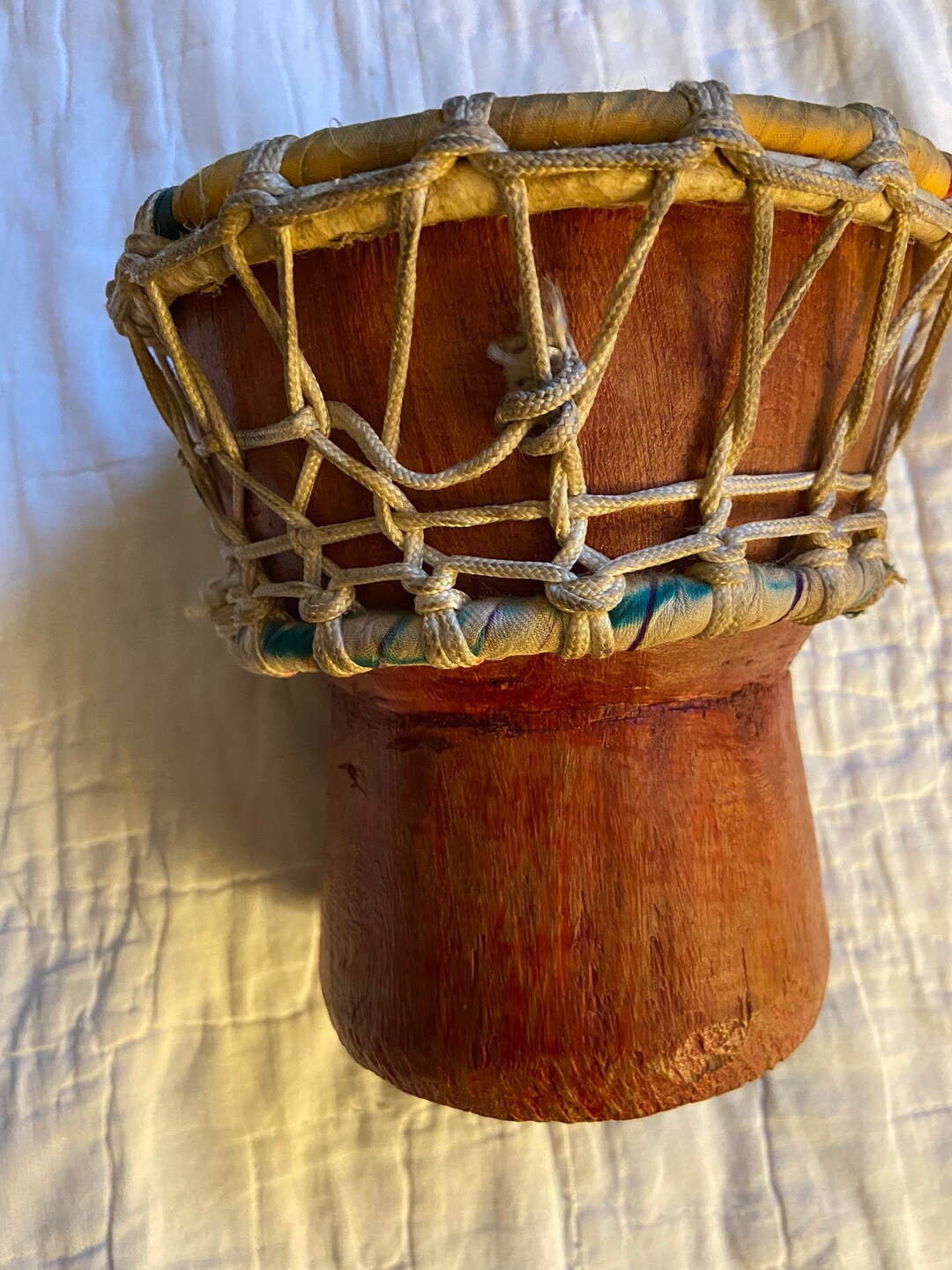African Djembe Bongo Drum. Not Sure of Age but Guessing the Sixtys Era ...