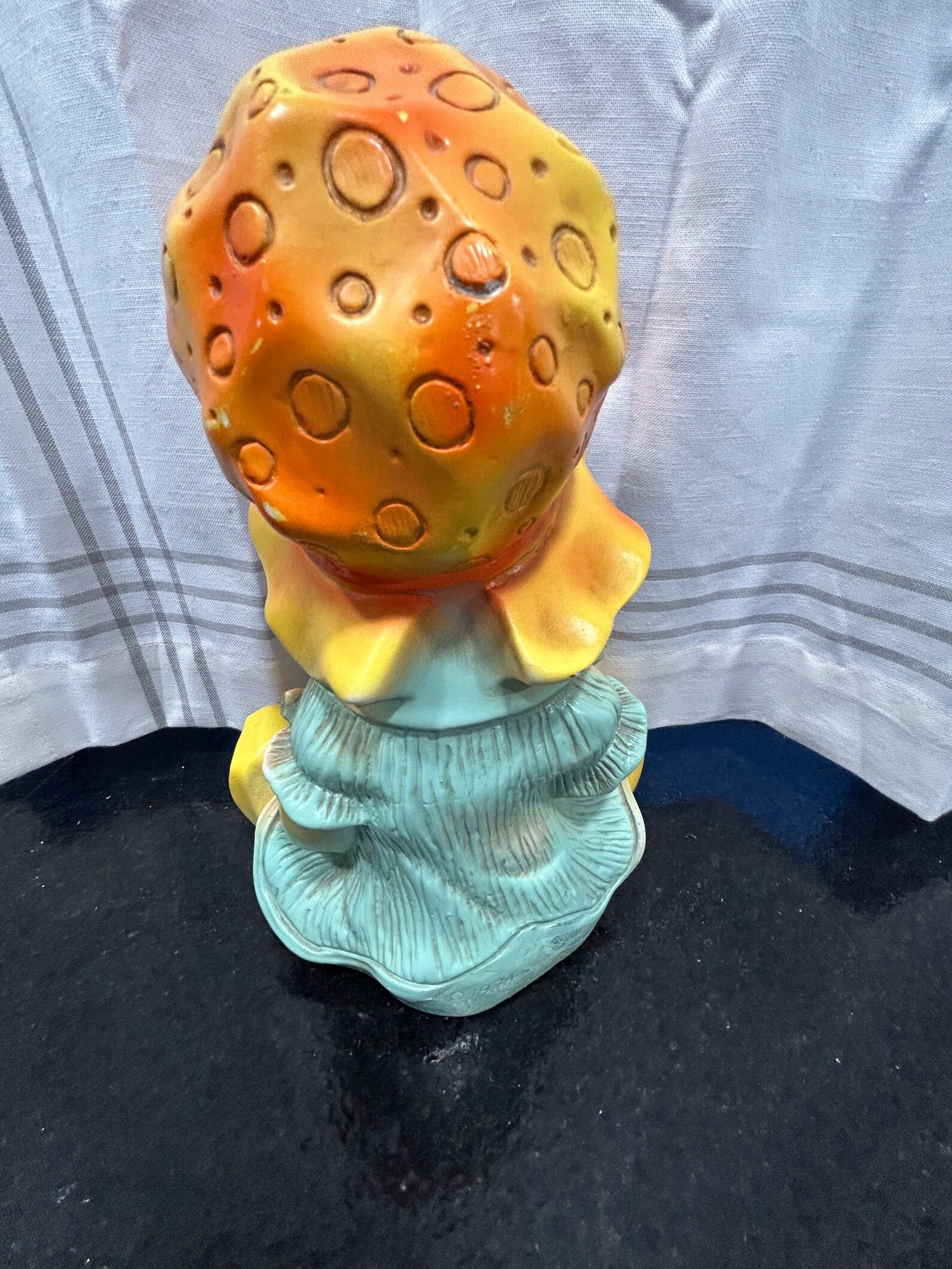 Big Eyed Girl/kitty Cat Made of Plaster.cute on Patio/porch! Marked ...