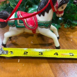 Vintage Plastic Carousel Horse Tree Ornament. - Etsy