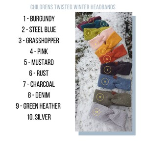 Girls Winter Headbands Girls Ear Warmers Childs Headband Knitted ...