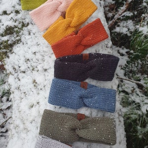 Girls Winter Headbands Girls Ear Warmers Childs Headband Knitted ...