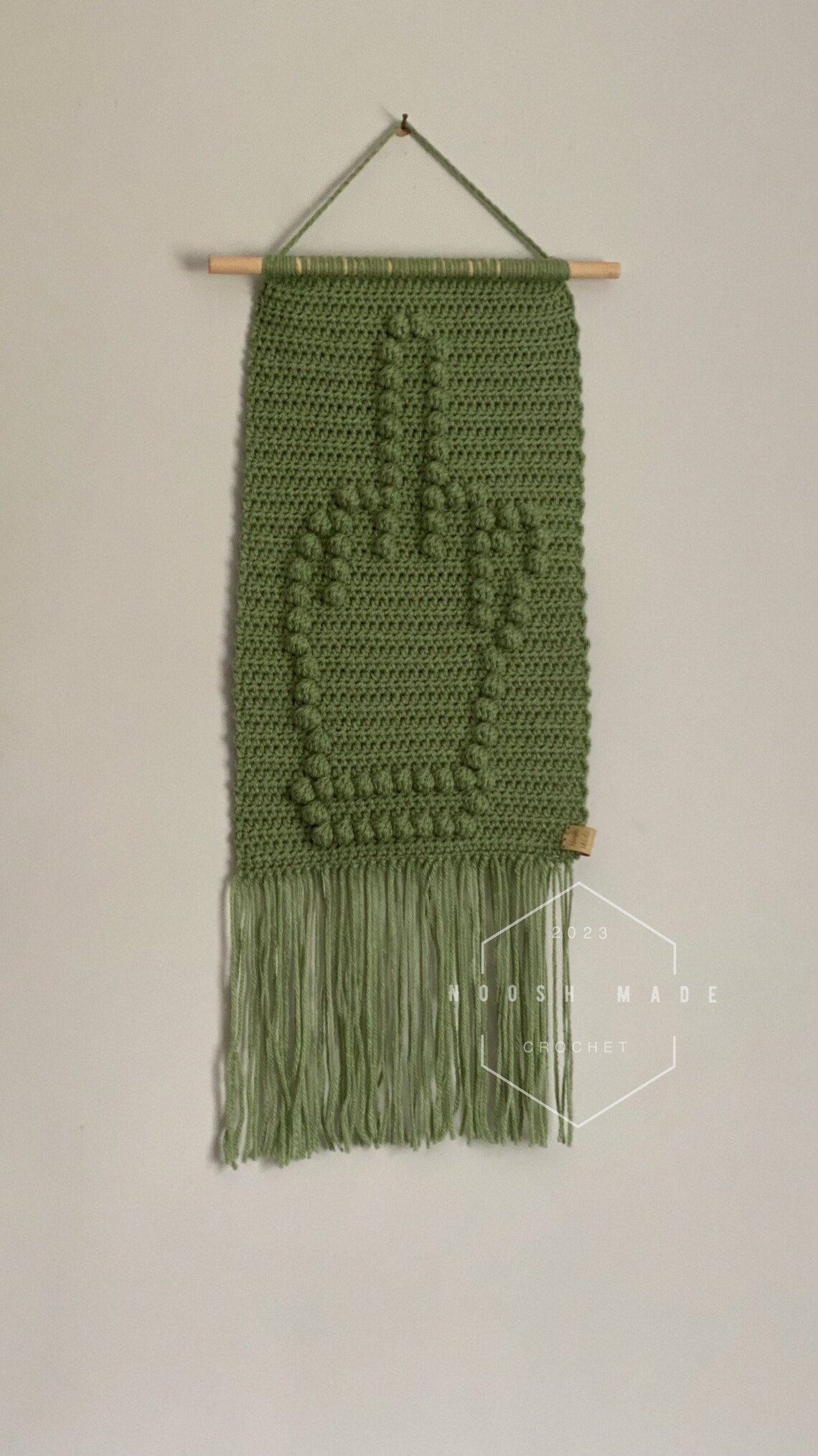 PDF Profanity Bobble Middle Finger Wall Hanging Crochet PATTERN ONLY ...