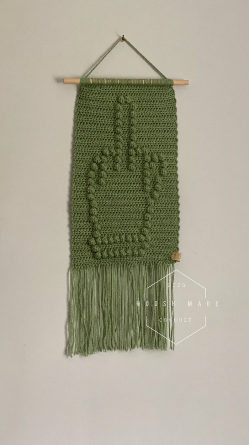 PDF Profanity Bobble Middle Finger Wall Hanging Crochet PATTERN ONLY ...