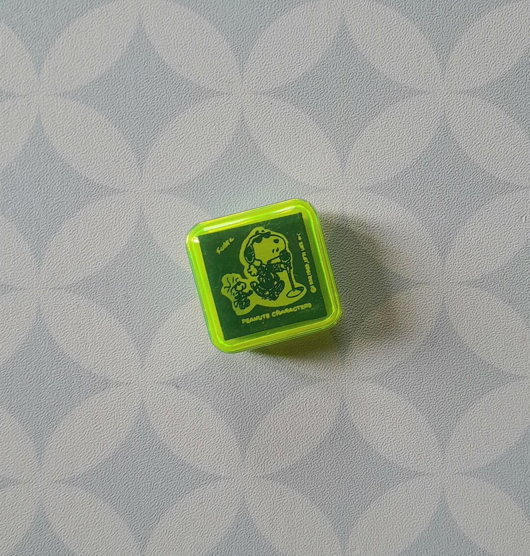 80s Vintage Peanuts Snoopy Black Cased Eraser - Etsy