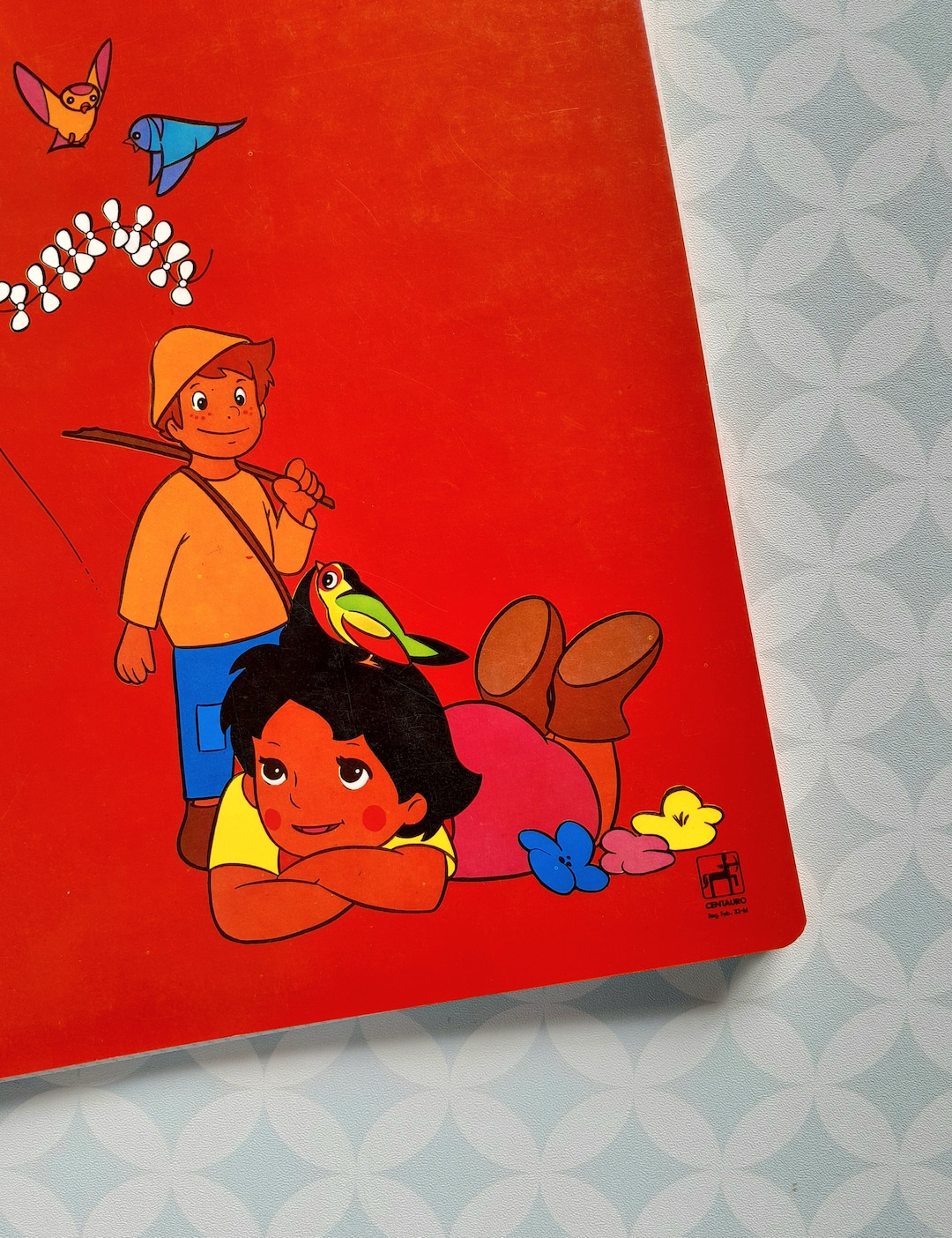 80s Vintage TAURUS Film Heidi the Girl of the Alps Large Spiral ...