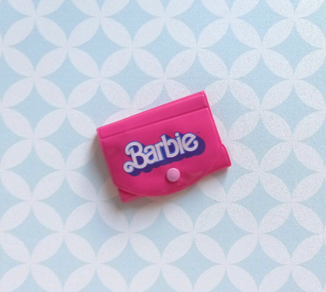 80s Vintage Mattel Barbie Pink Vinyl Pouch With Key Ring - Etsy