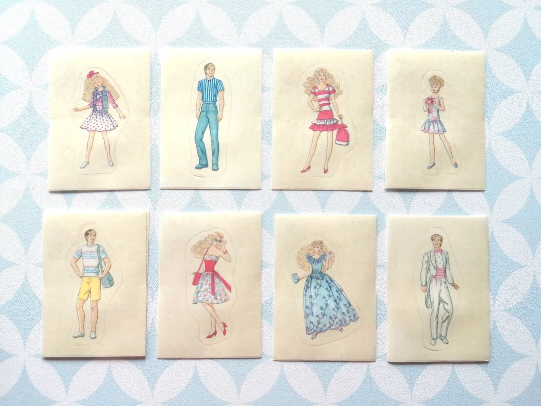 80s Vintage Mattel Panini 1989 Stickers for the Album Insert - Etsy