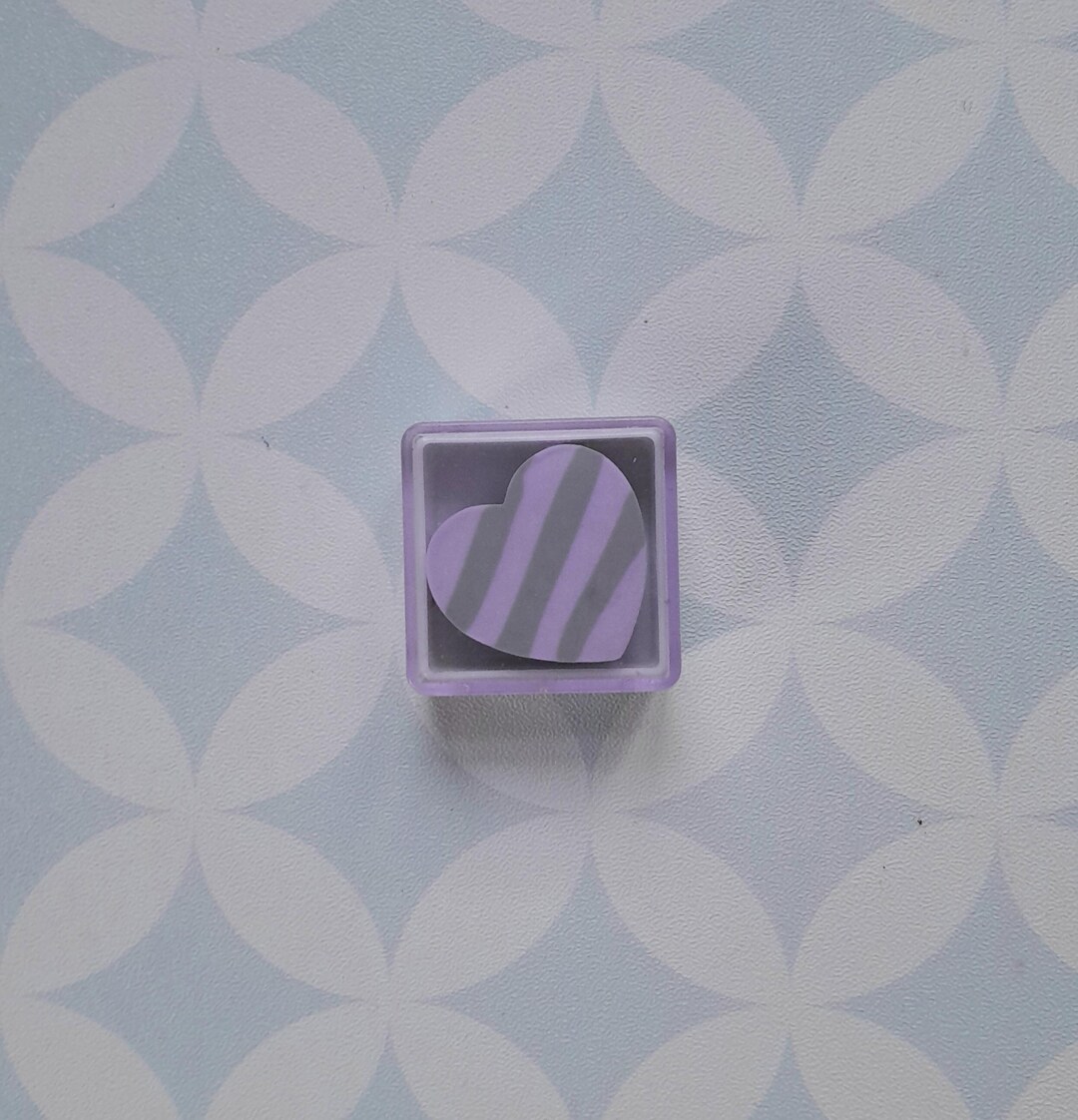 80s Vintage Heart Shaped Cased Eraser - Etsy