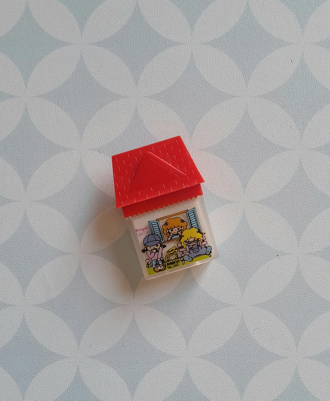 80s Vintage Ribbon Triple Yan Yan White Cased Eraser House - Etsy