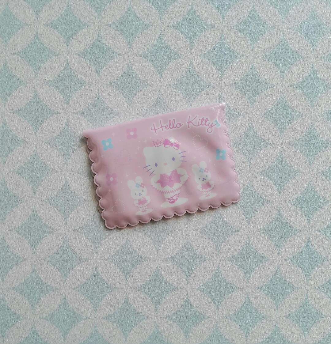 Sanrio 2008 Hello Kitty Ballerina Dancer Pink Plastic Vinyl Card Holder ...