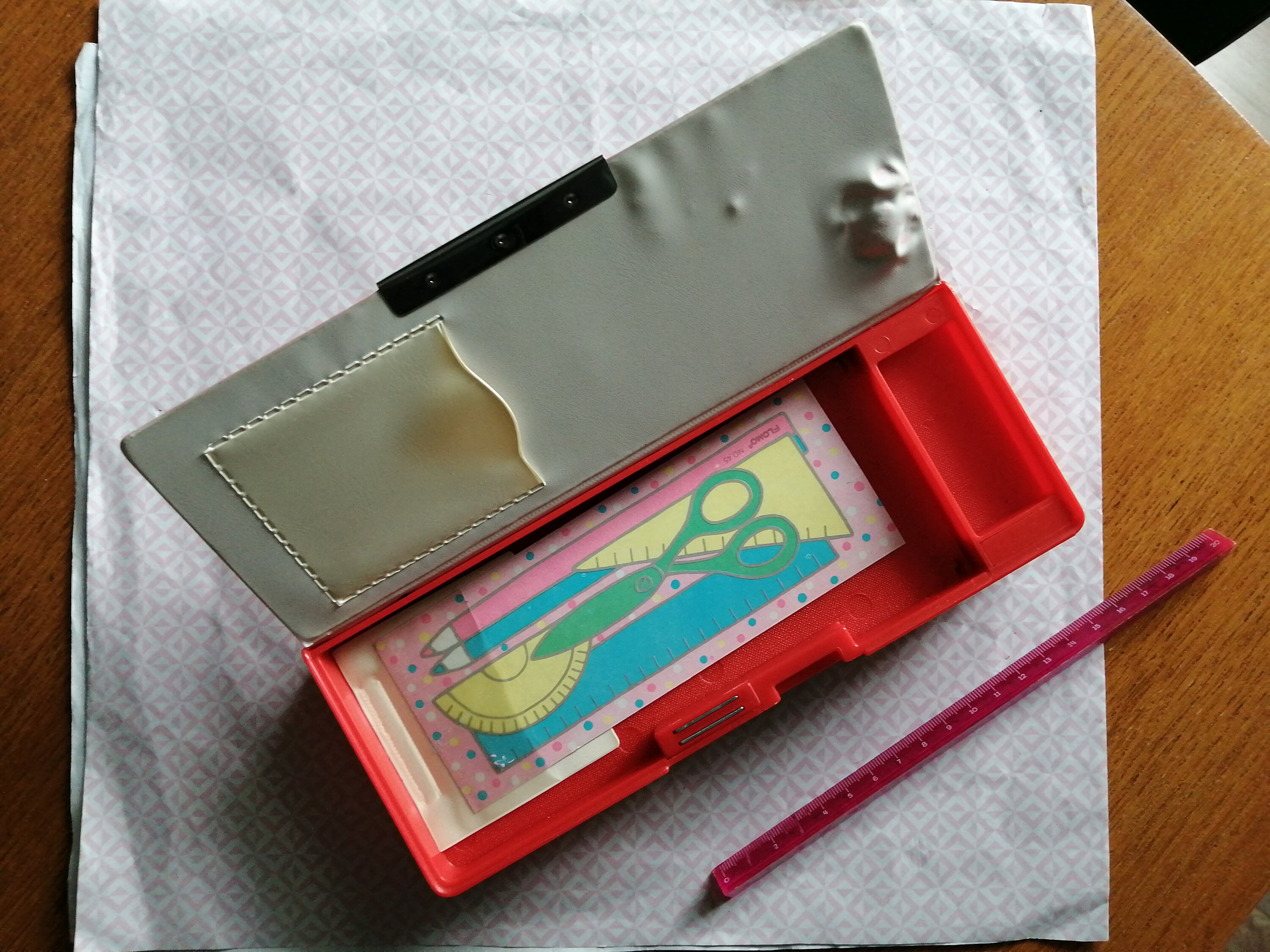 80s Vintage FLOMO Lovely Red Pencil case | Etsy