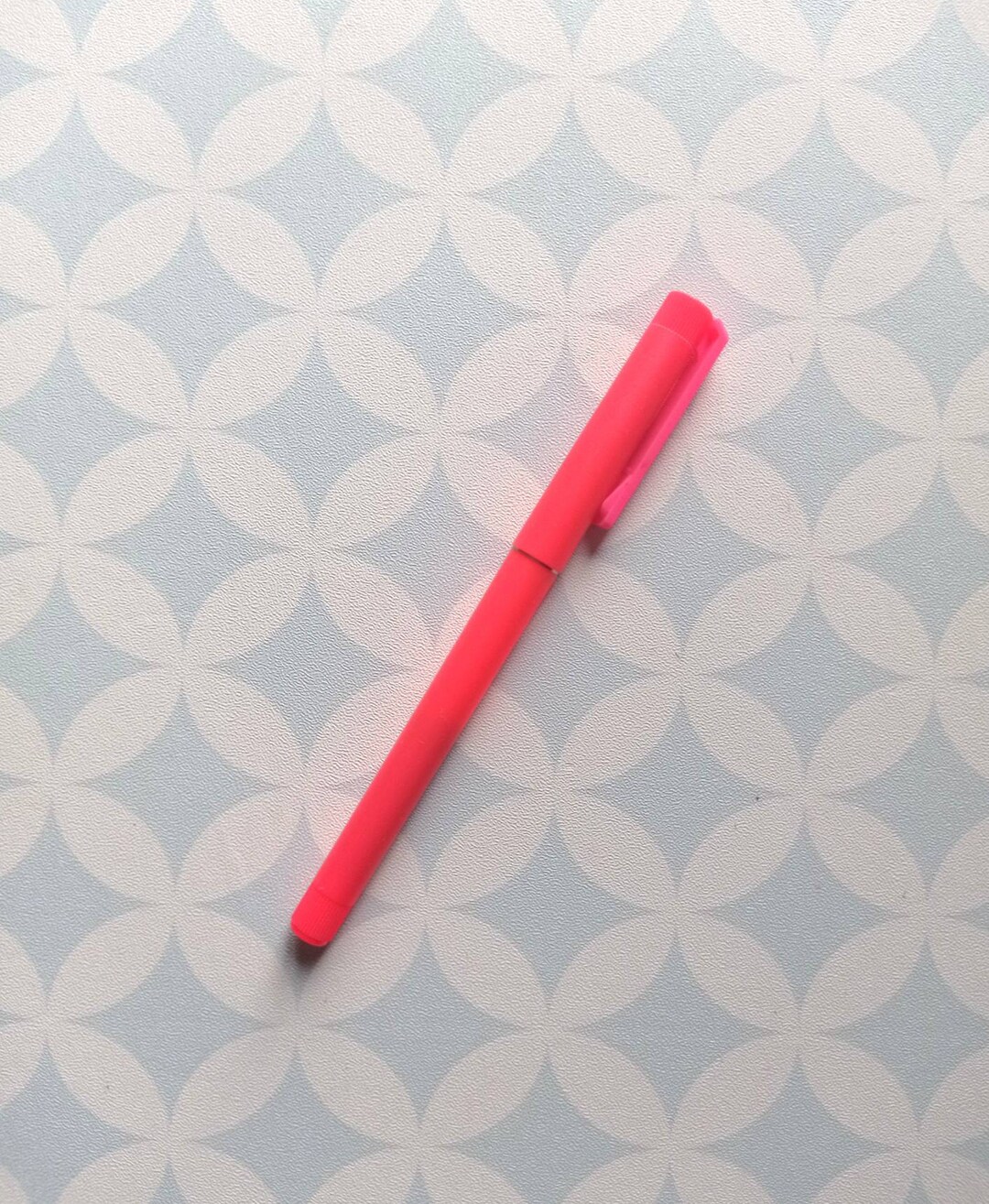 80s Vintage Leber Wilson Fluorescent Plastic Fountain Pen Pink and Pink ...