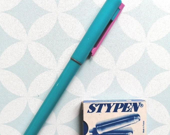80s Vintage Stypen Fountain Pen With Cartridges Stylo Plume Encre ...