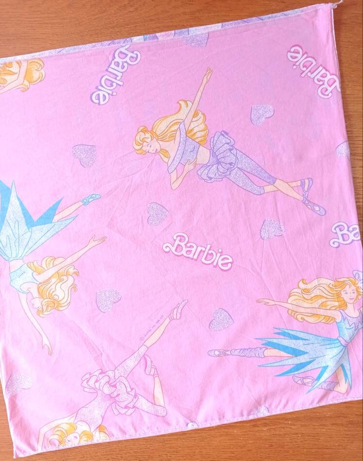 80s Vintage Mattel Barbie 1988 Grande Taie Oreiller En Coton - Etsy ...