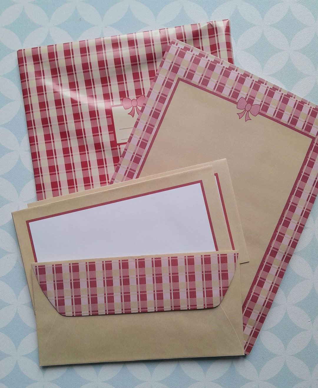 80s Vintage NEW GPV Dark Pink Stationery Writing Set Letter Set ...