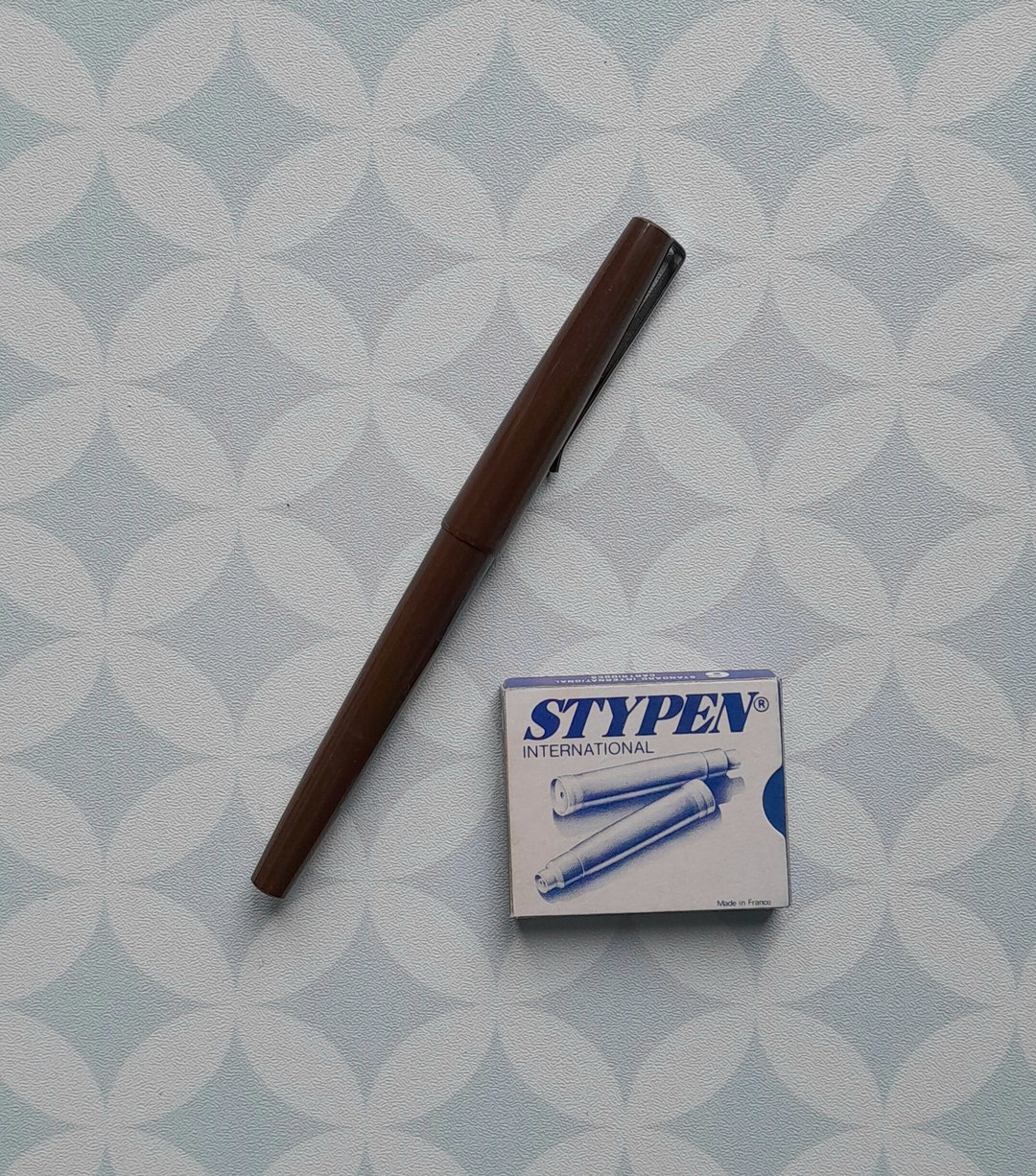 80s Vintage Stypen Brown Plastic Fountain Pen NEW - Etsy