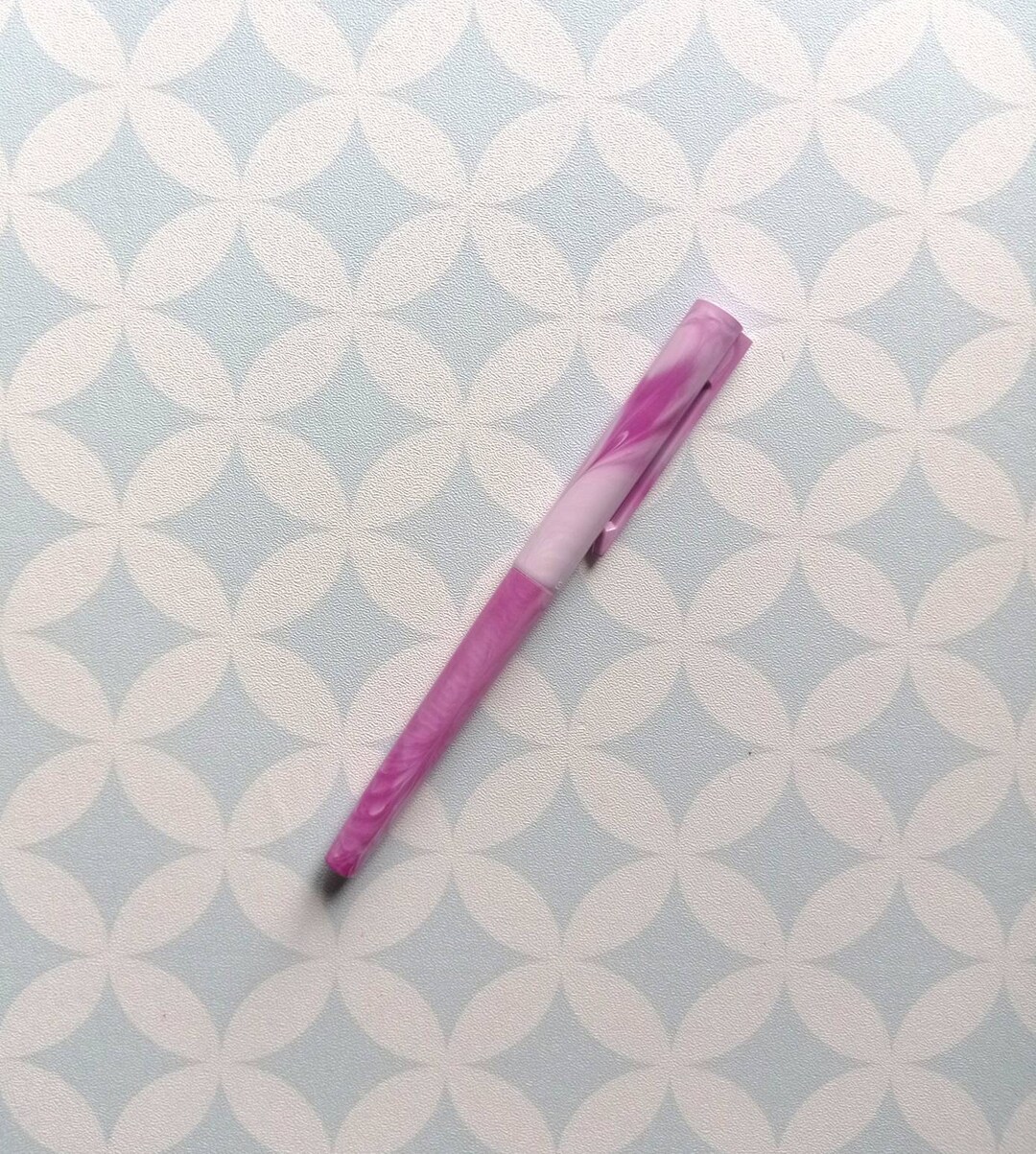 80s Vintage Stypen Marbled Purple Plastic Fountain Pen - Etsy