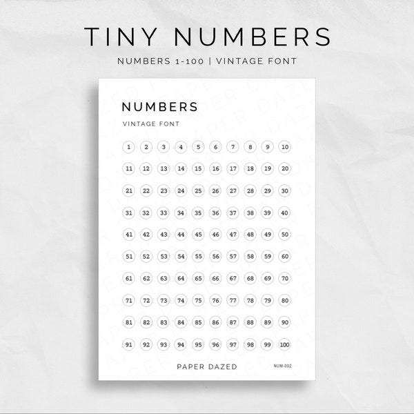 Number Circle Stickers - Etsy