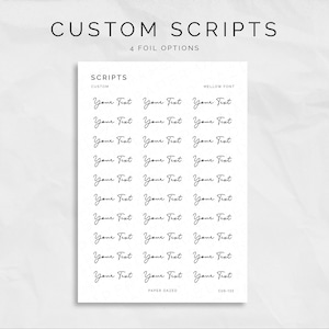 Medium Custom Scripts MELLOW Font Custom Stickers for - Etsy Australia