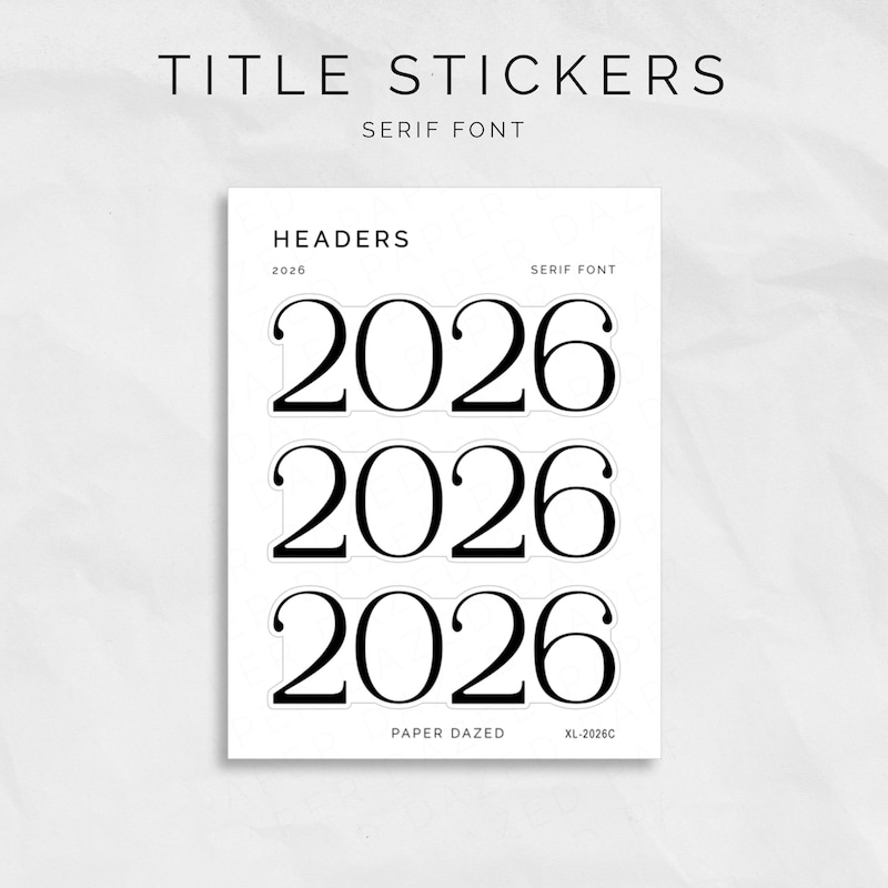 Gold Stickers Planner Header - Etsy UK