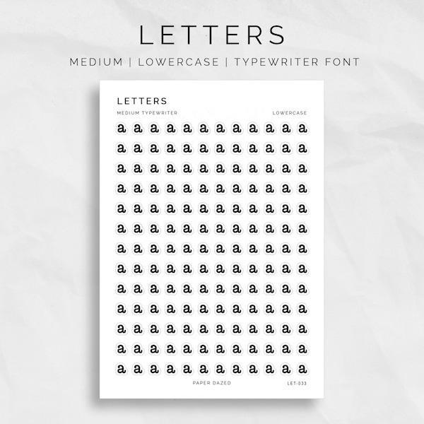 Small Alphabet Letter Stickers - Etsy