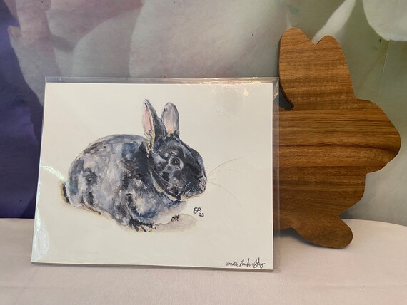 Black Mini Satin Rabbit