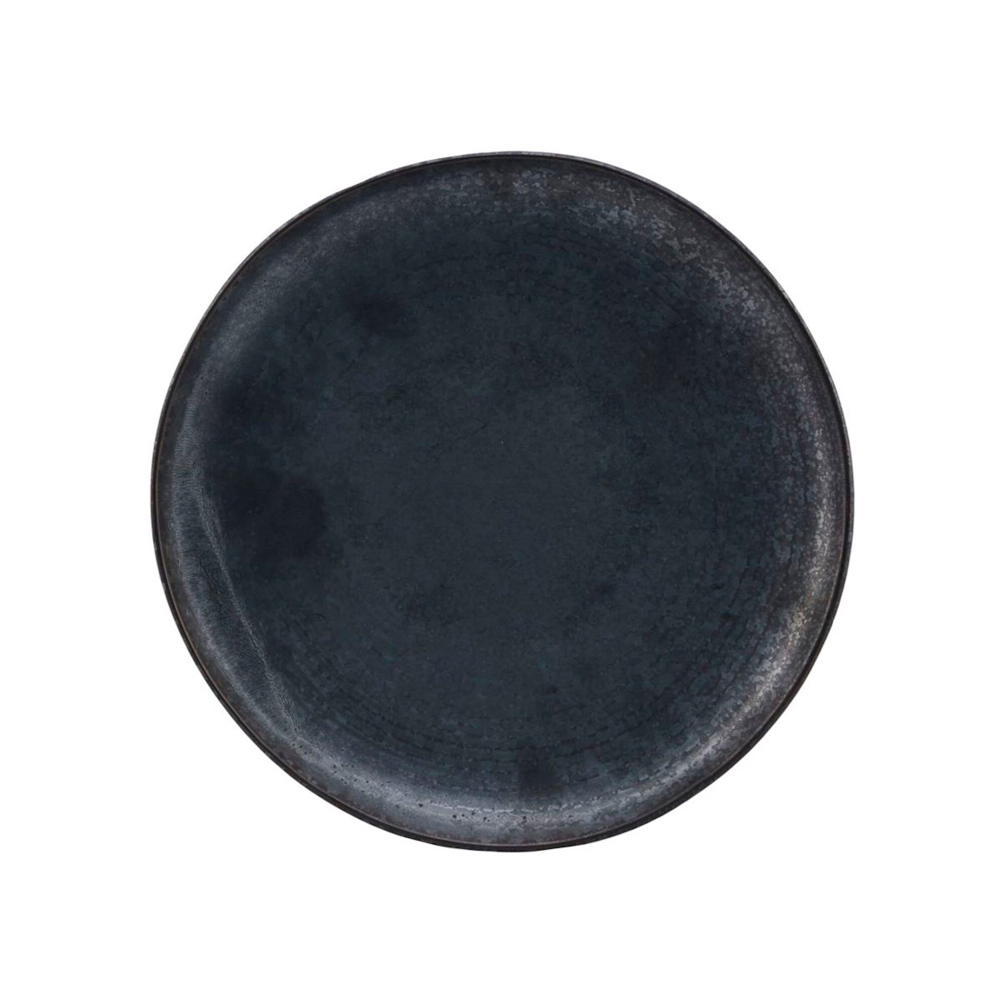 Black Ceramic Dinner Plates Large Stoneware Plates Set Dinner Tableware ...