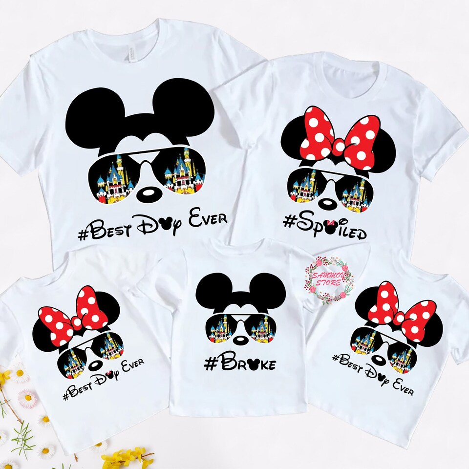 Disney Broke and Spoiled family shirts, Disney world shirts sold by ...