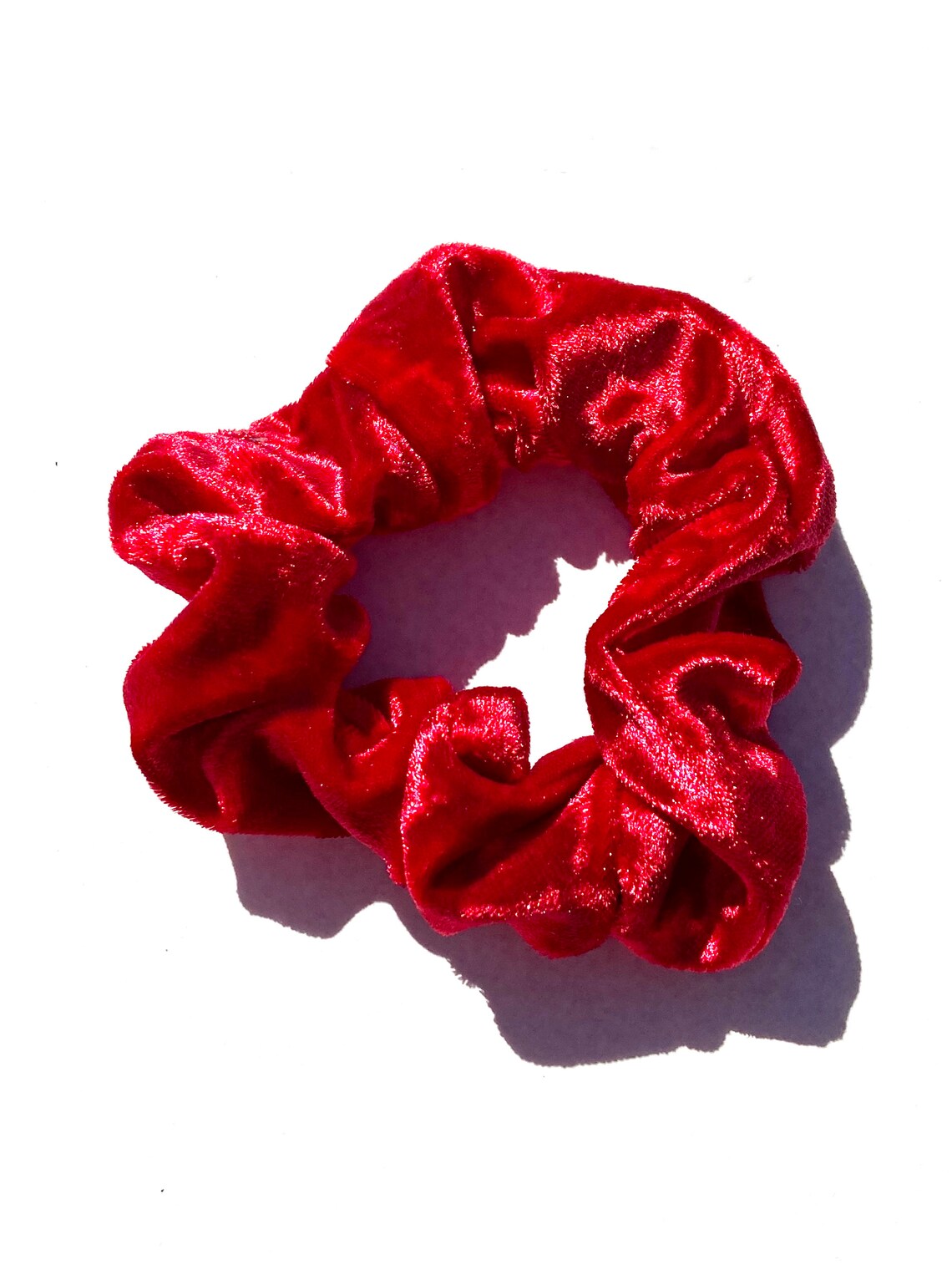 Red Scrunchies, Pack of 4, Velvet, Cotton, Satin - Etsy