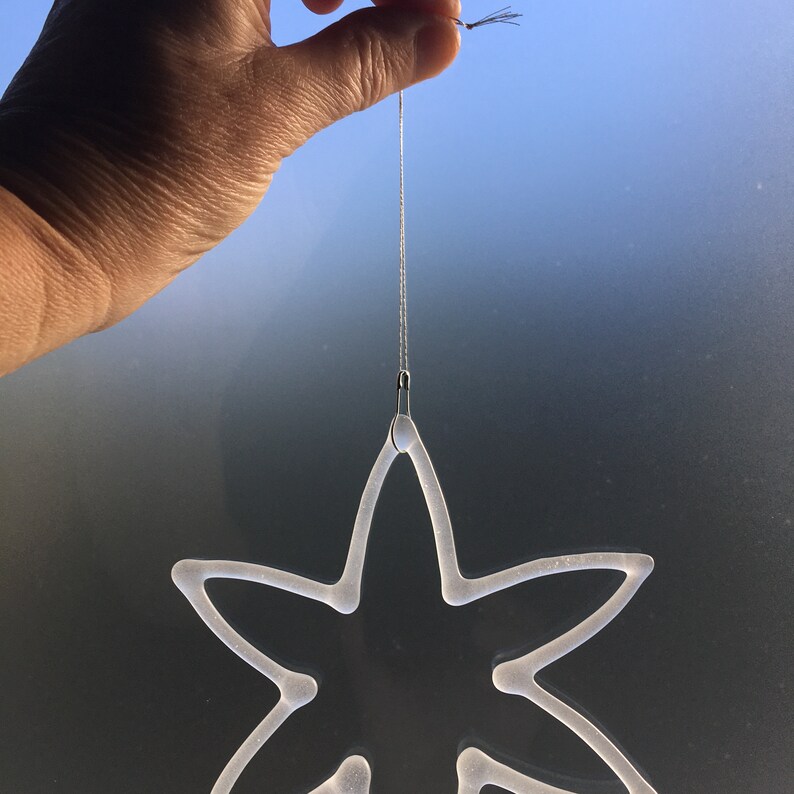 Fused Glass Outline Flower | Etsy