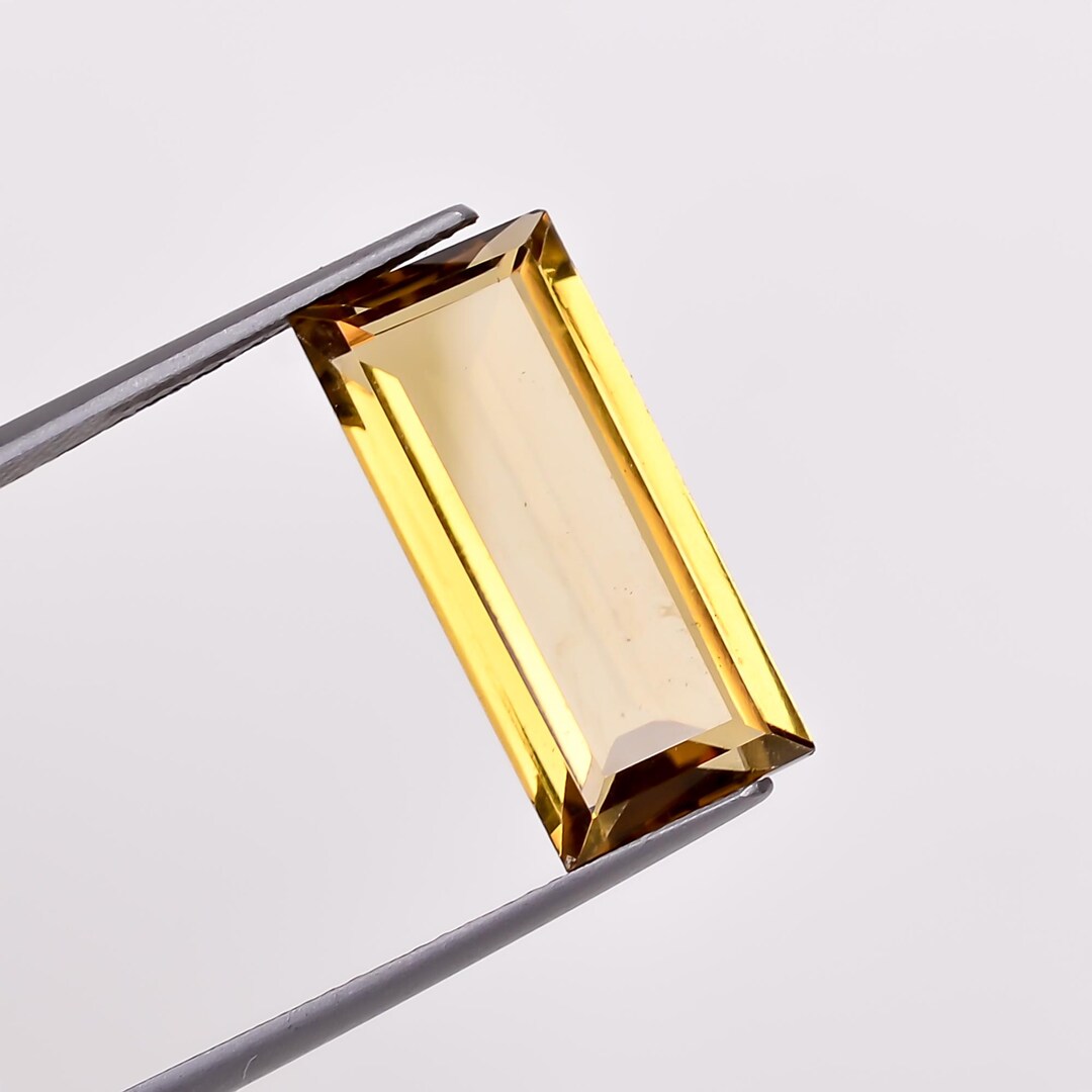 Natural Honey Quartz 18X8X5 Mm Splendid Rectangle Shape 6.5 Ct. Cut ...