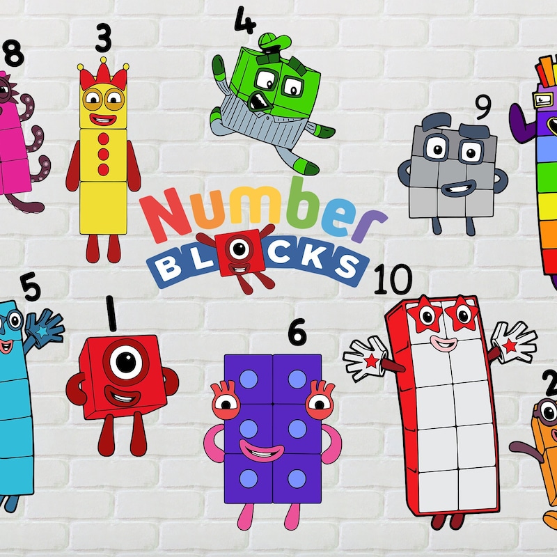 Numberblocks Png - Etsy