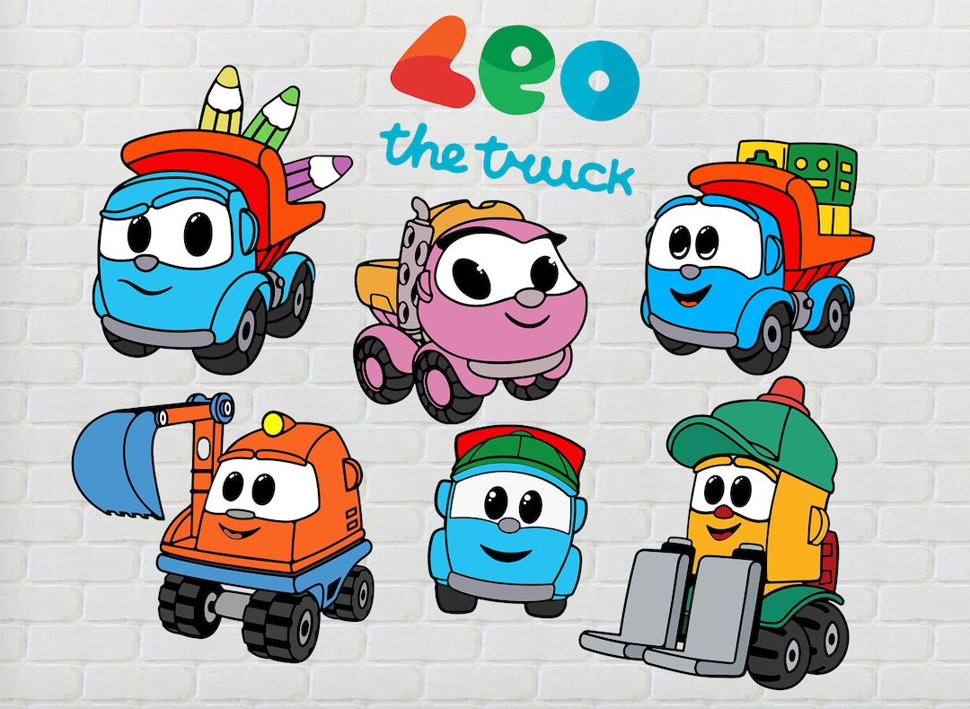 7 Svg Files Leo the Truck Svg, Leo the Truck Svg, Leo the Truck, Leo ...