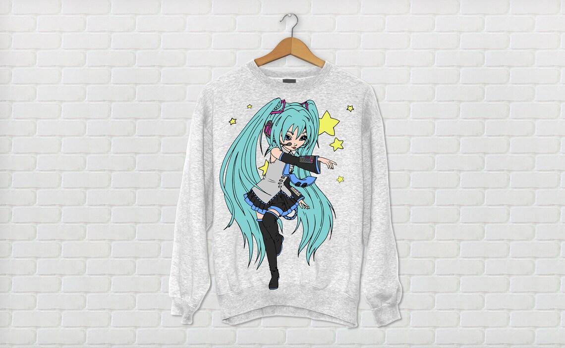 Hatsune Miku Svg Cricut Silhoutte Cut File Anime Girl - Etsy