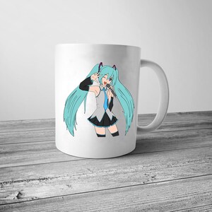 Hatsune Miku Svg, Cricut Silhoutte Cut File, Anime Girl, Vocaloid ...