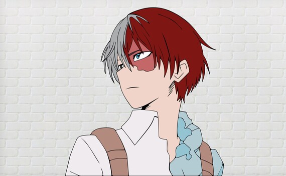 Shoto Todoroki svg My Hero Academia svg Svg layered by | Etsy