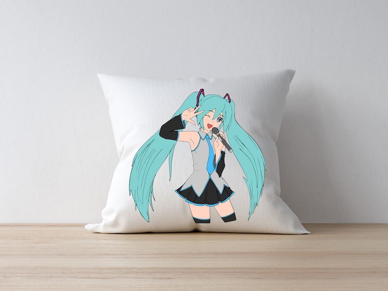 Hatsune Miku Svg Cricut Silhoutte Cut File Anime Girl | Etsy