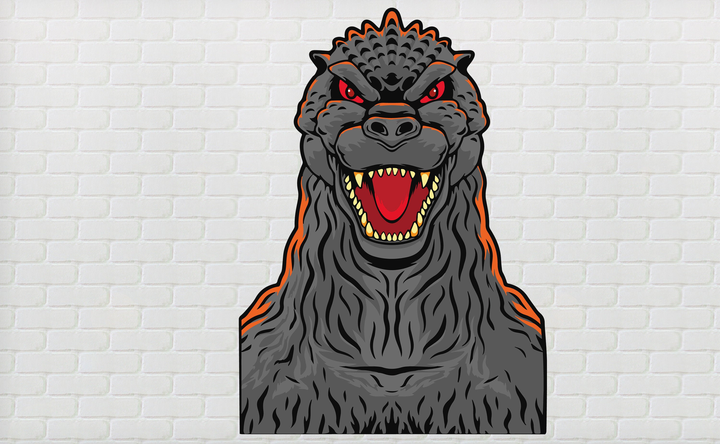 Godzilla SVG Godzilla Silhouette Svg Monster SVG Dragon - Etsy