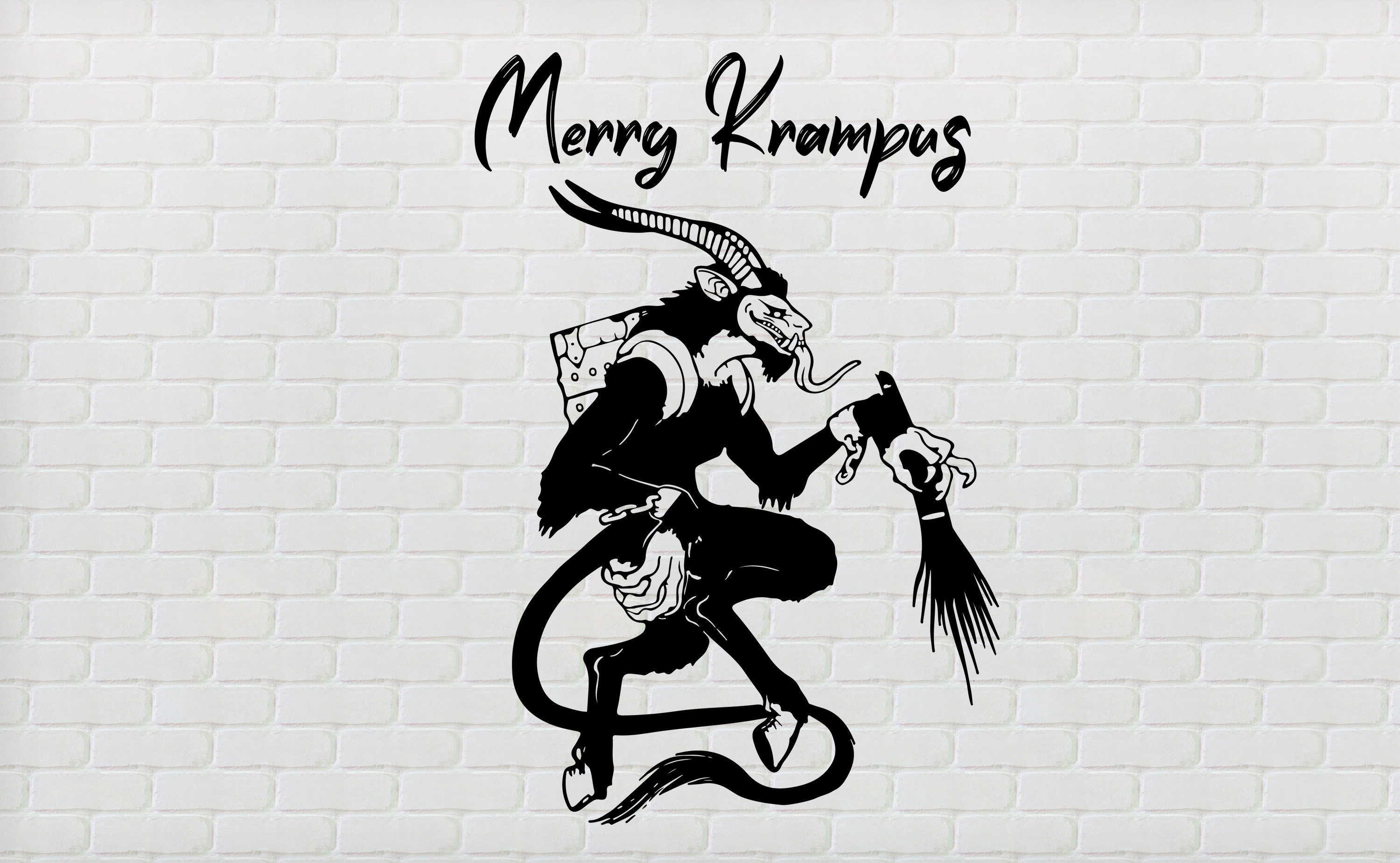 Krampus SVG, Merry Krampus PNG, Christmas Monster Clipart, Krampusnacht ...