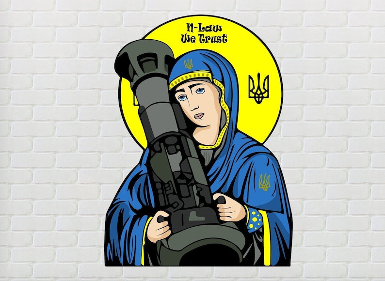 Saint Javelin of Ukraine Svg Nlaw Svg Nlaw We Tust Svg - Etsy