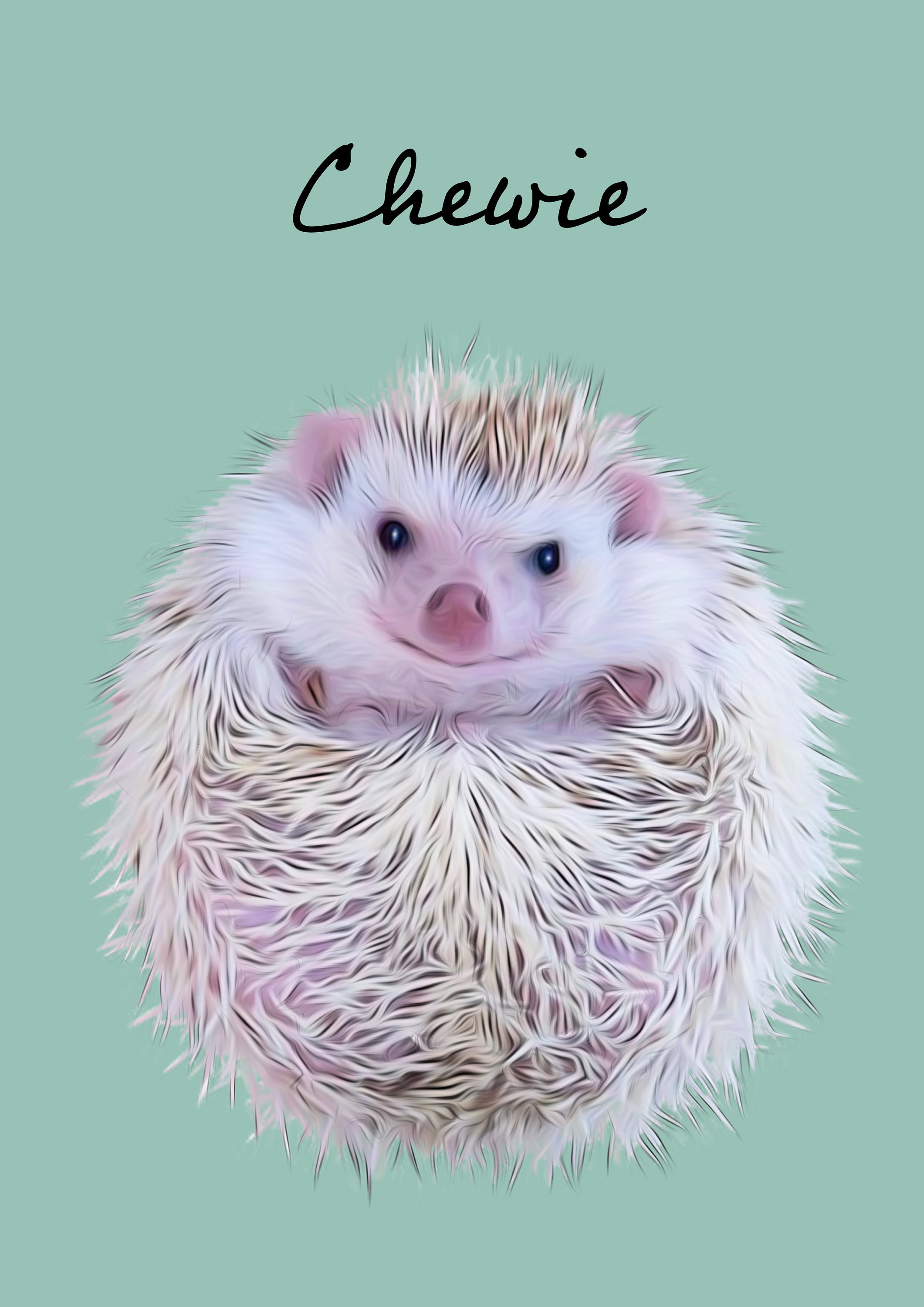 Hedgehog Portrait Hedgehog Art Custom Hedgehog Picture - Etsy UK