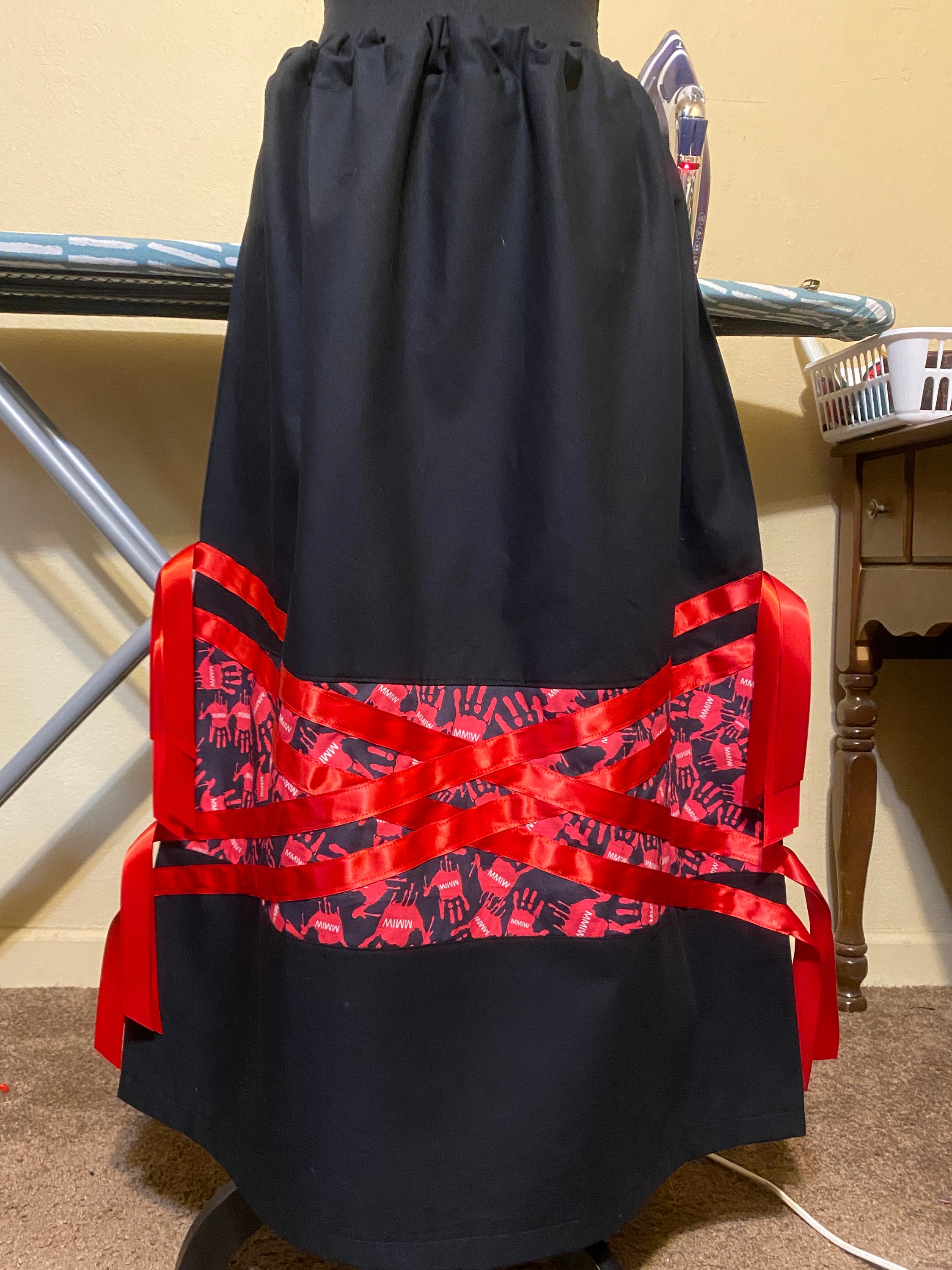 MMIW Ribbon Skirt and Mask - Etsy