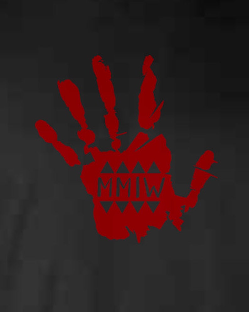 MMIW Awareness Handprint T-shirt Sticker - Etsy